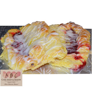 (1104) Raspberry Cheese Danish - ABC Cake Shop & Bakery