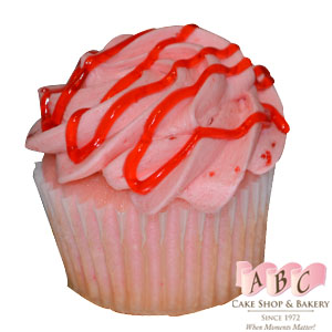 (1085) Strawberry Overload Cupcake - ABC Cake Shop & Bakery