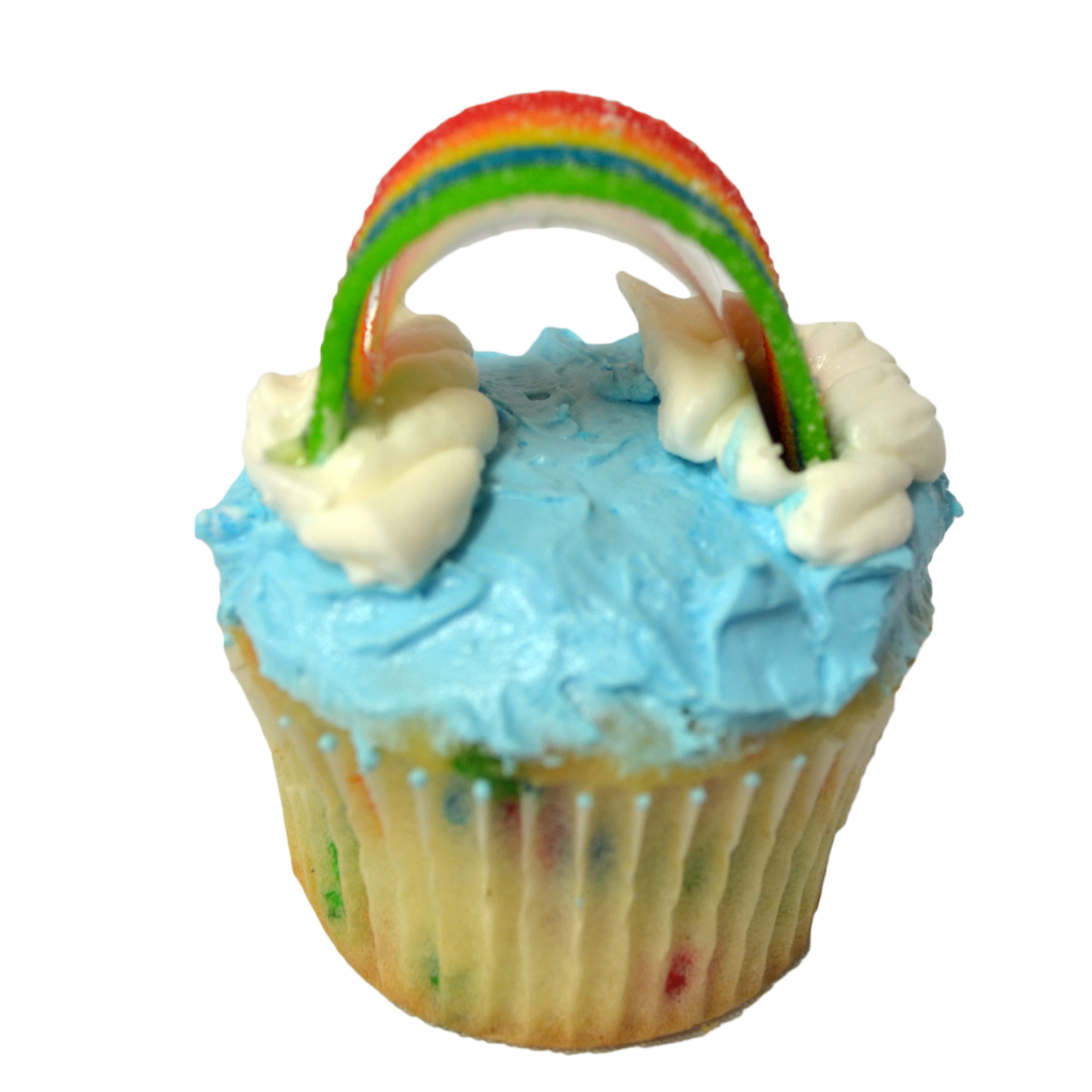 (1312) Rainbow Delight Cupcake - ABC Cake Shop & Bakery