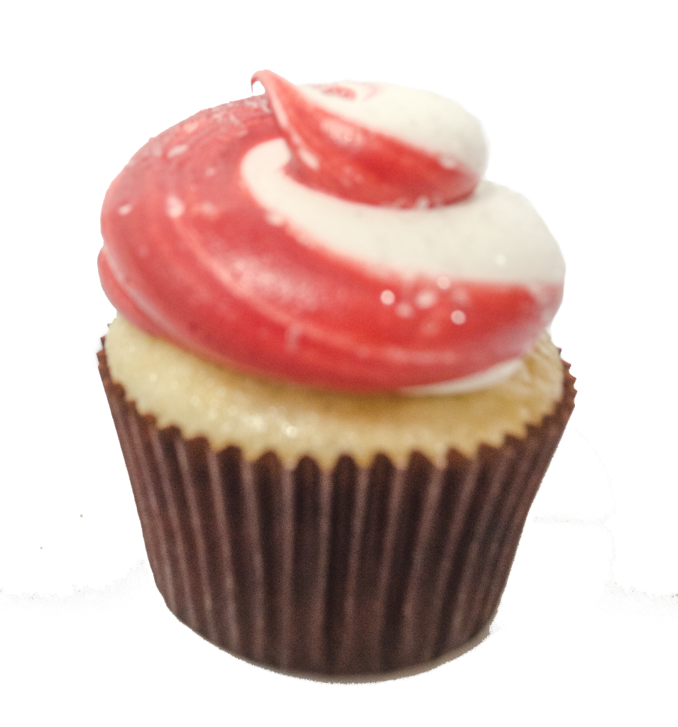 (1492) Candy Cane Cupcake - ABC Cake Shop & Bakery