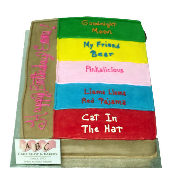 (1884) Children's Books Titles Birthday Cake - ABC Cake Shop & Bakery