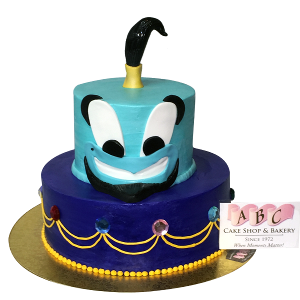 (1886) Aladdin's Genie Cake 2 Tier - ABC Cake Shop & Bakery