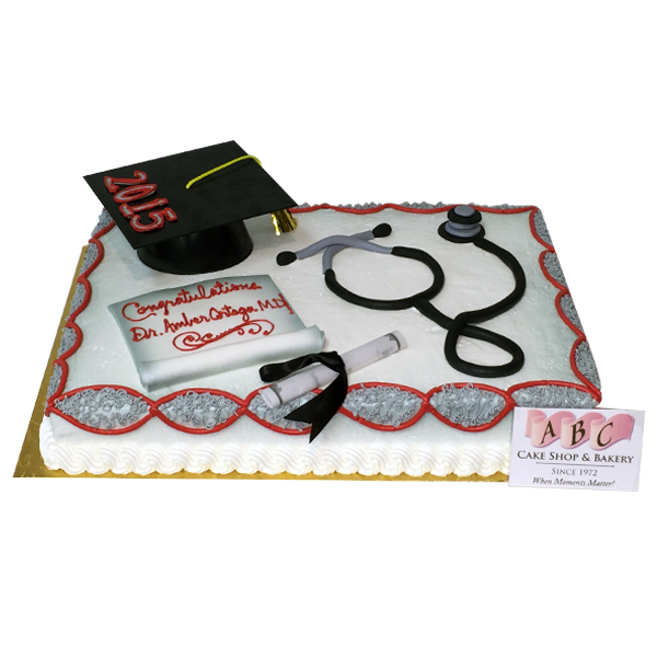 (1887) Dr Graduation Cake - ABC Cake Shop & Bakery