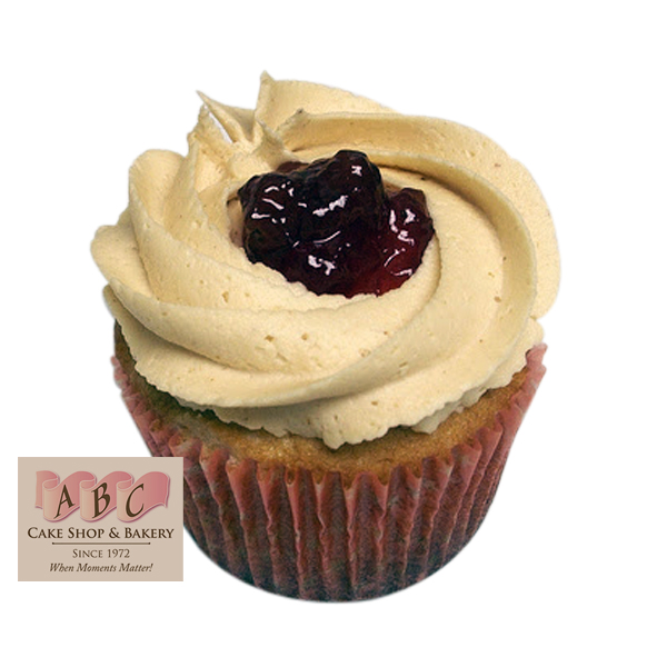 (2062) Peanut Butter and Jelly Cupcake - ABC Cake Shop & Bakery