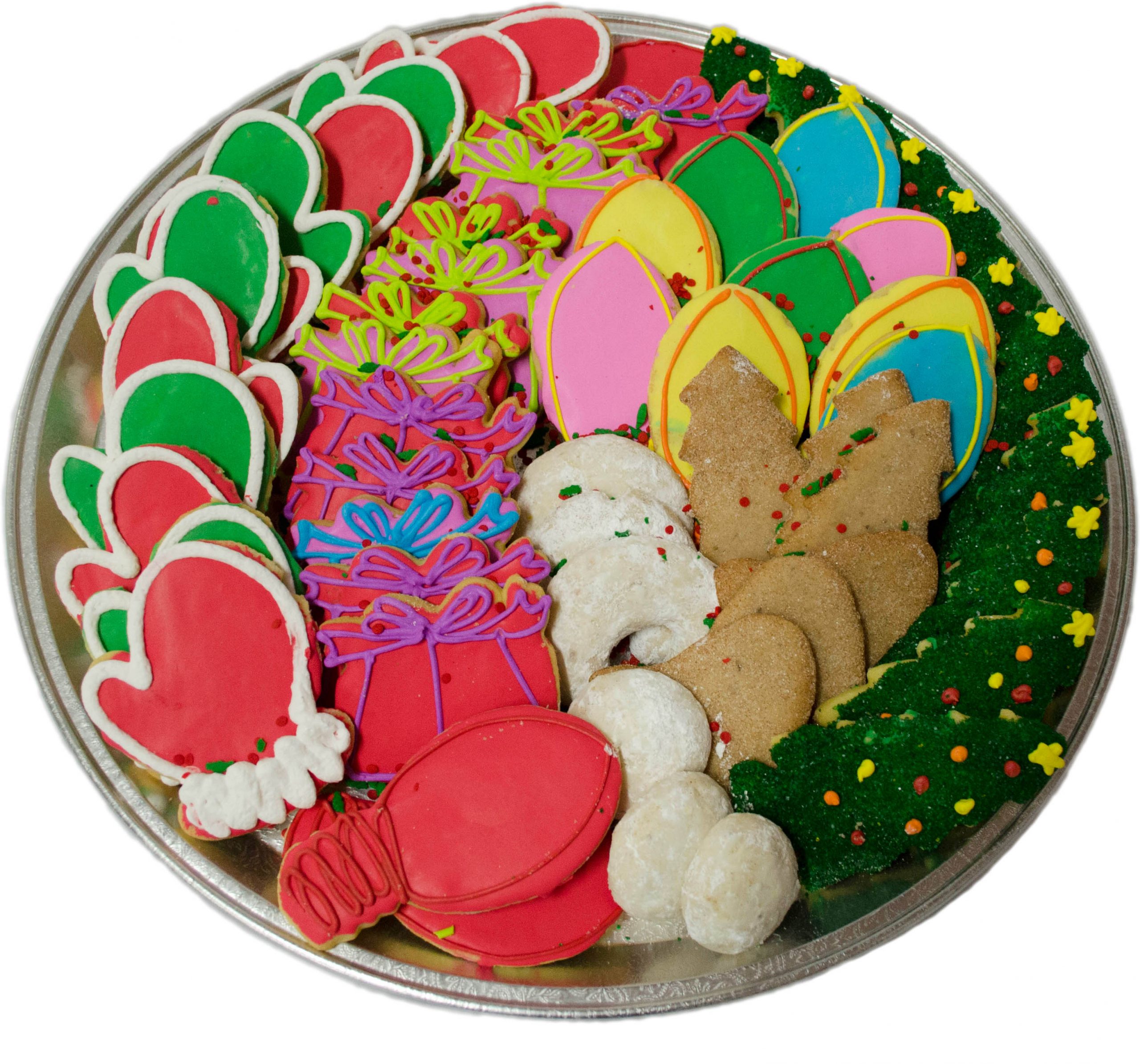 (2364) Large Iced Holiday Cookie Tray - ABC Cake Shop & Bakery